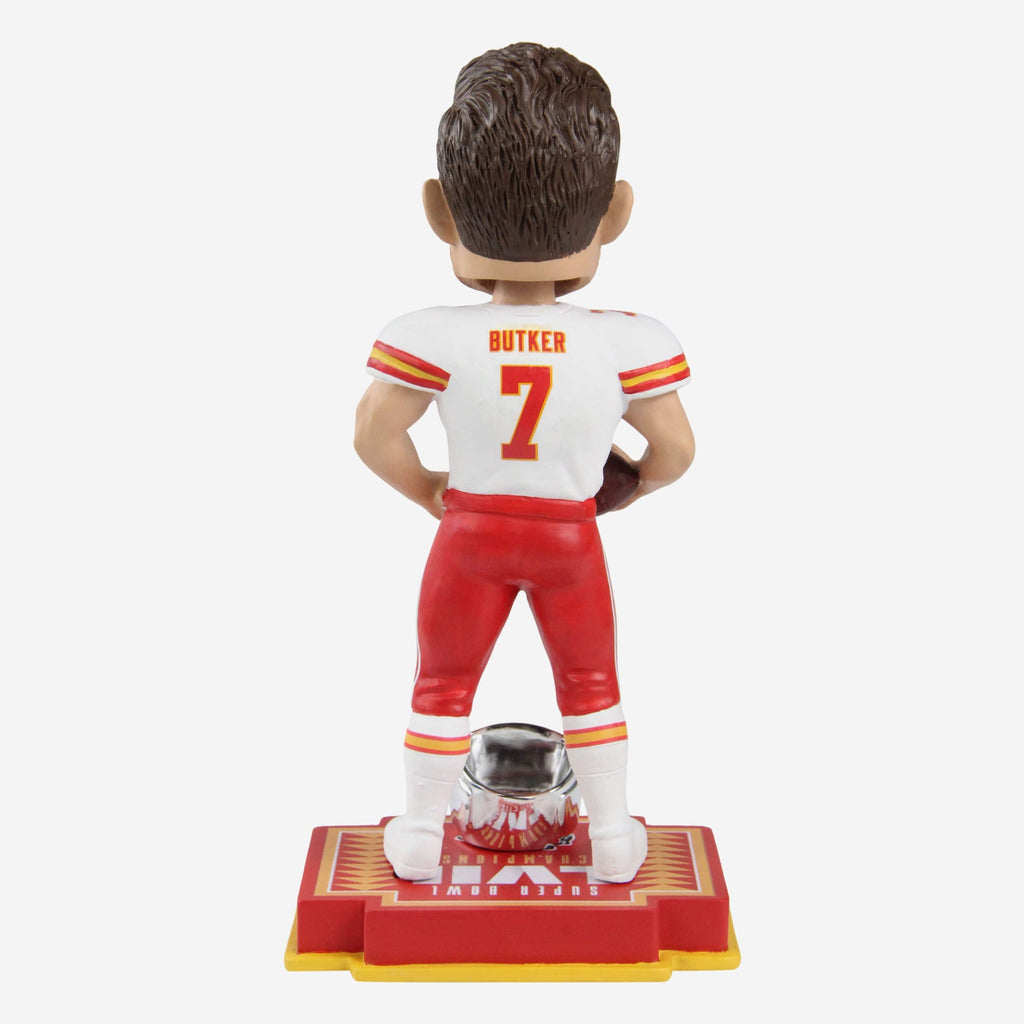 Harrison Butker Kansas City Chiefs Super Bowl LVII Champions Bobblehea FOCO