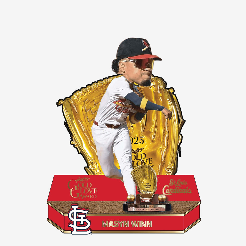 Masyn Winn St Louis Cardinals 2025 Gold Glove Bobblehead FOCO