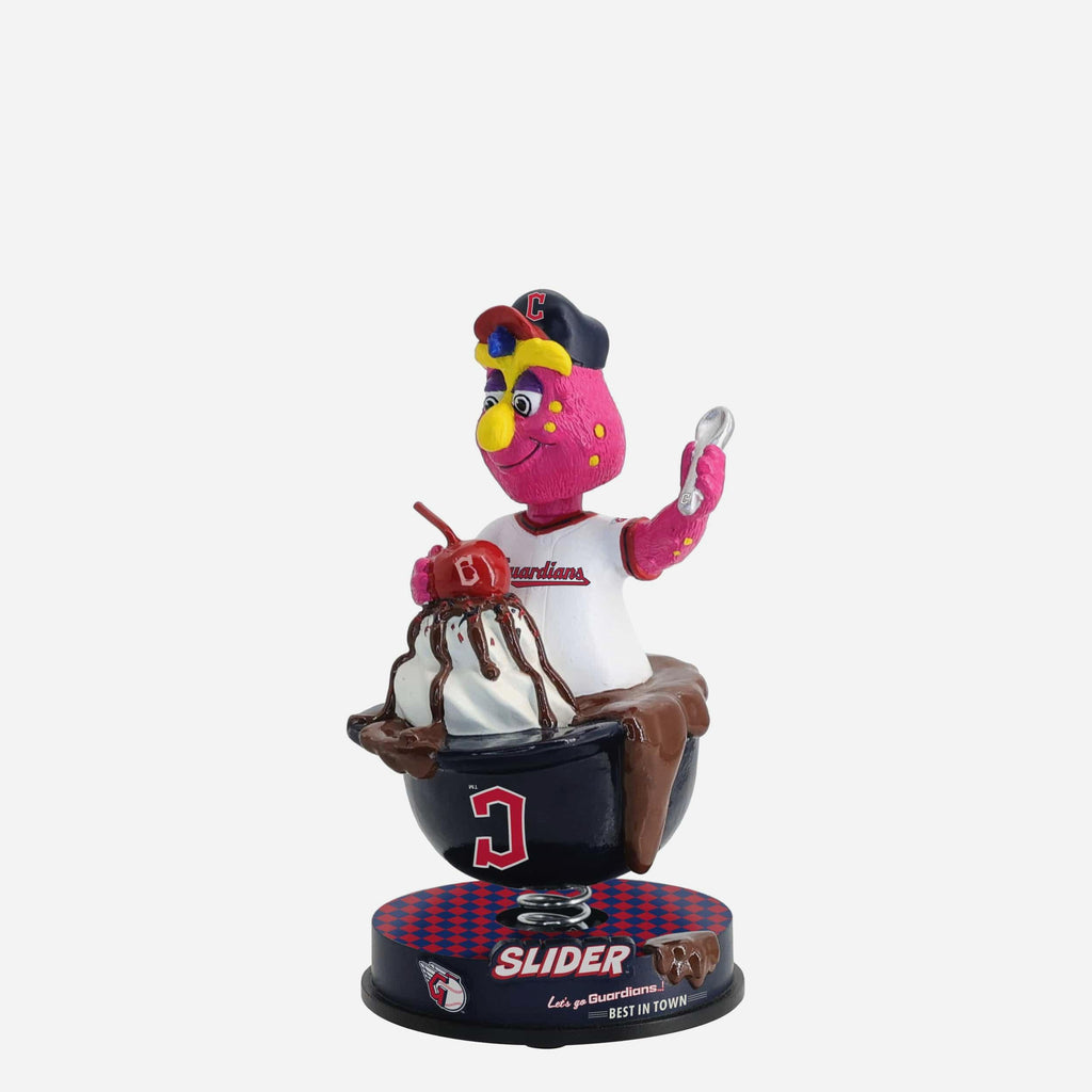 Slider Cleveland Guardians Ice Cream Helmet Mascot Bobblehead FOCO