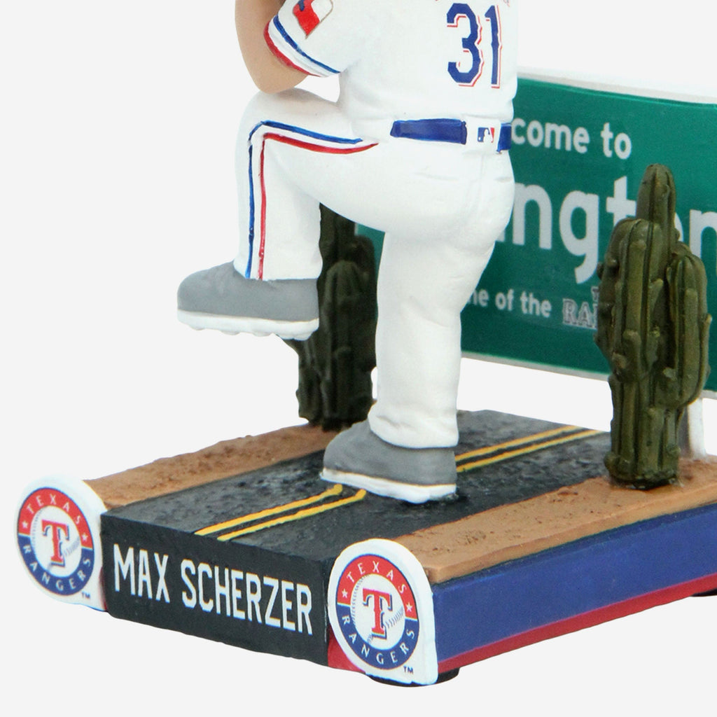 Max Scherzer Texas Rangers Next Stop Mini Bighead Bobblehead FOCO
