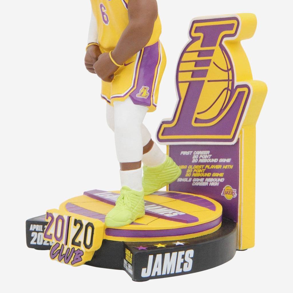 LeBron James Los Angeles Lakers 20/20 Game Bobblehead FOCO