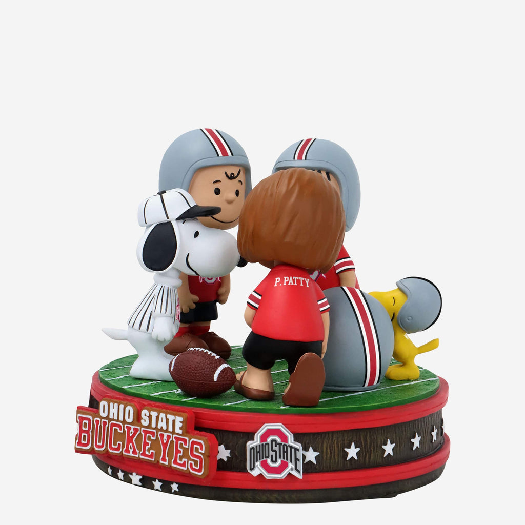 Ohio State Buckeyes Peanuts Huddle Mini Bobblehead Scene FOCO