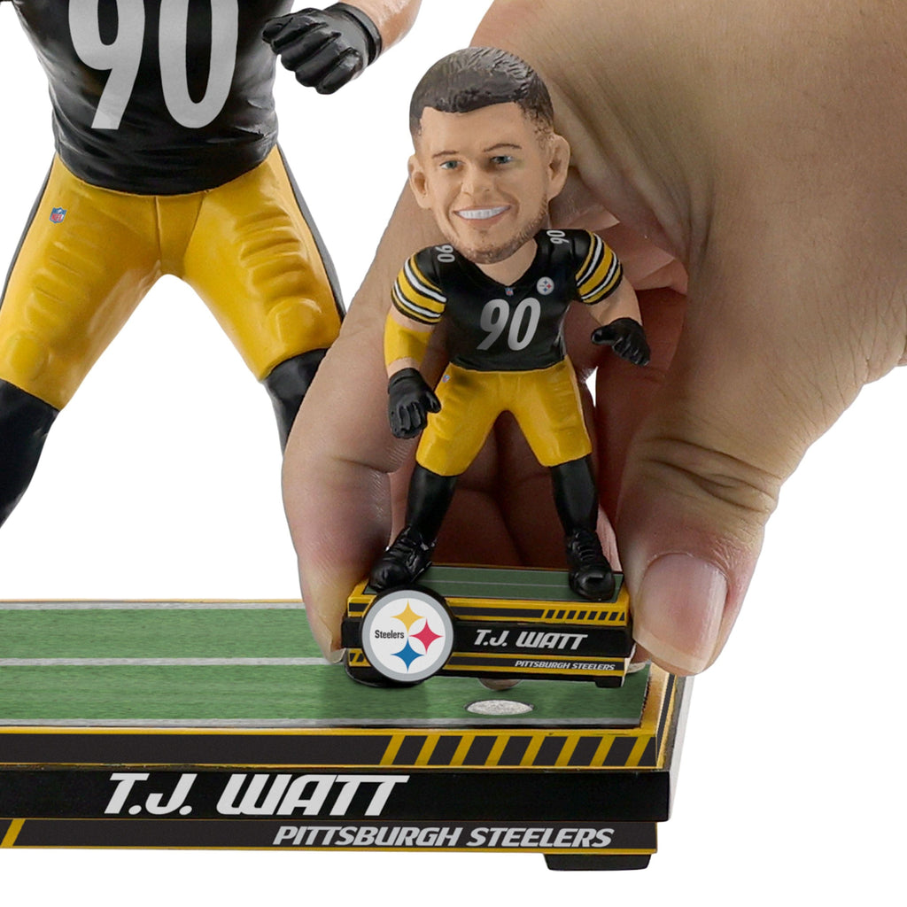 TJ Watt Pittsburgh Steelers Magnetized Bobble Dubblz Bobblehead FOCO