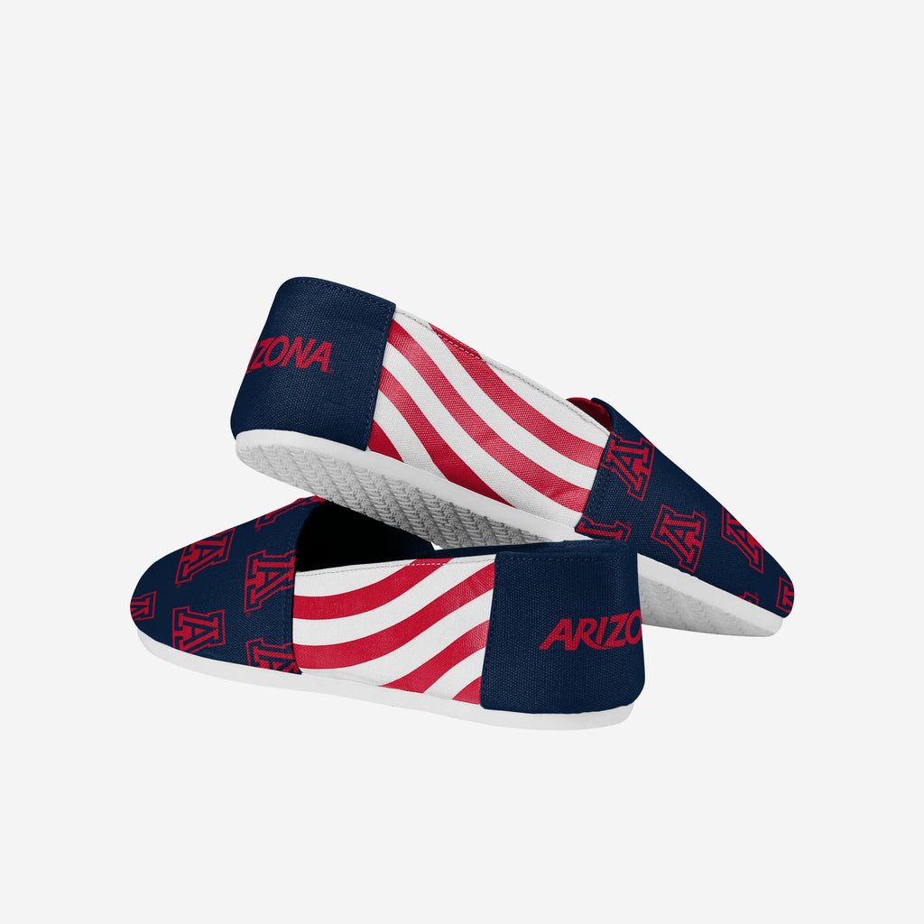 Arizona Wildcats Womens Stripe Canvas Shoe FOCO
