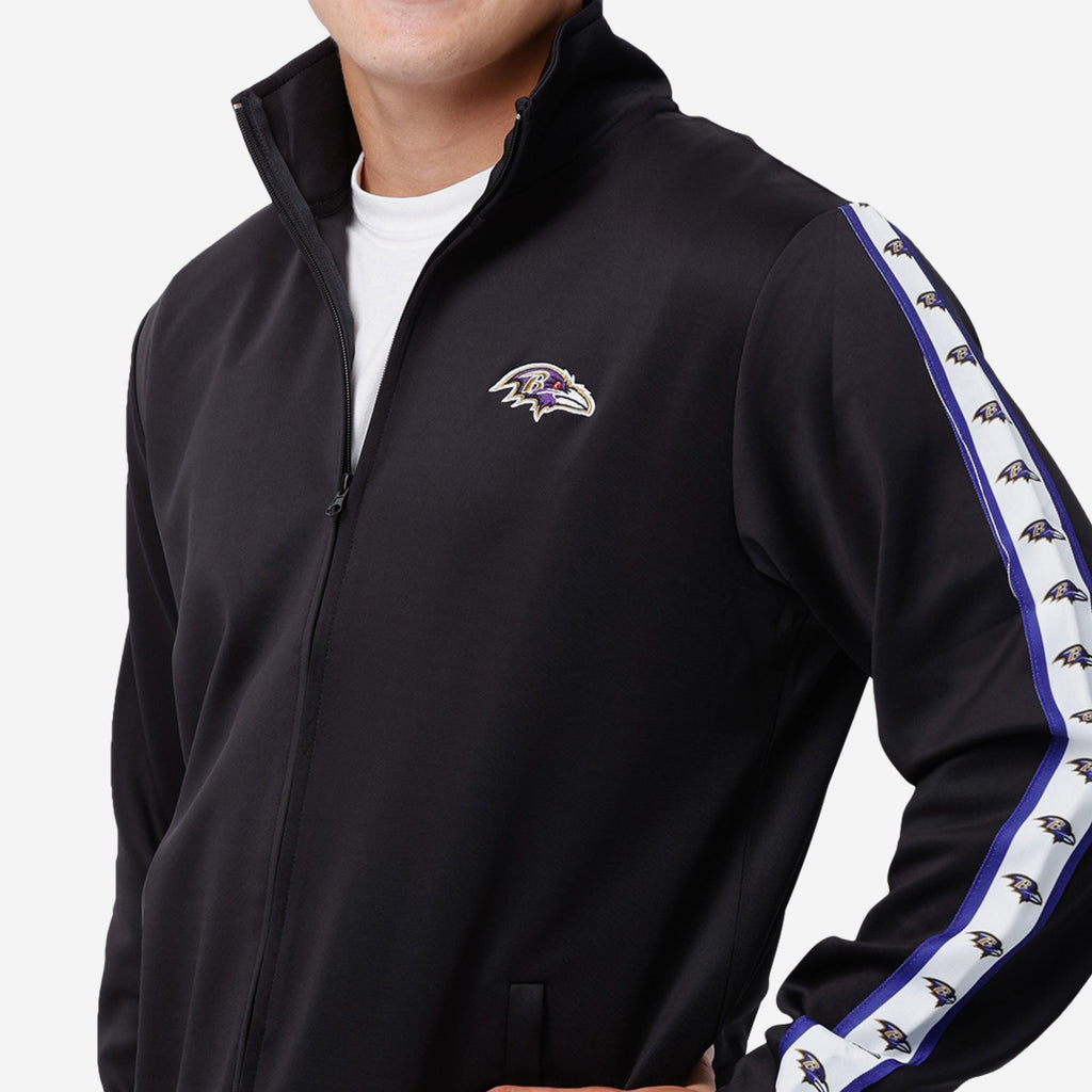 Baltimore Ravens Stripe Logo Track Jacket FOCO
