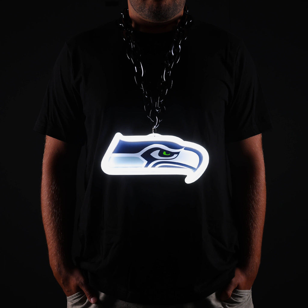 Seattle Seahawks Neon Light Up Big Logo Chain FOCO