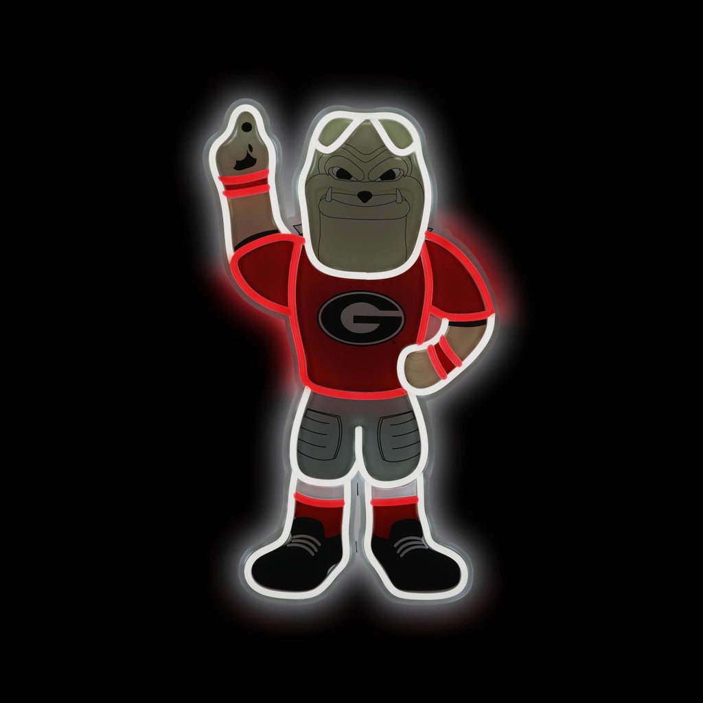 Hairy Dawg Georgia Bulldogs LED Neon Light Up Mascot Sign FOCO