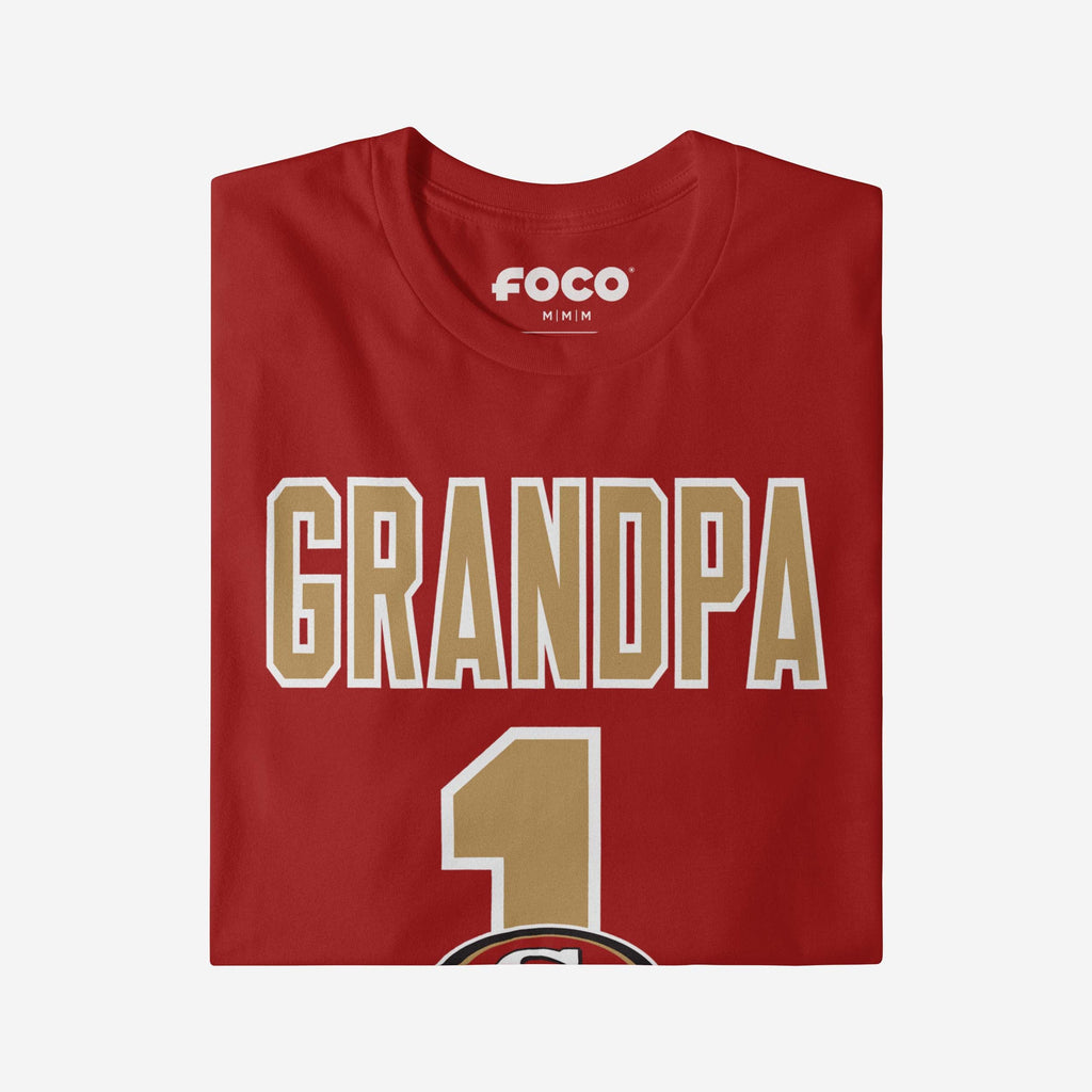 San Francisco 49ers Number 1 Grandpa T-Shirt FOCO
