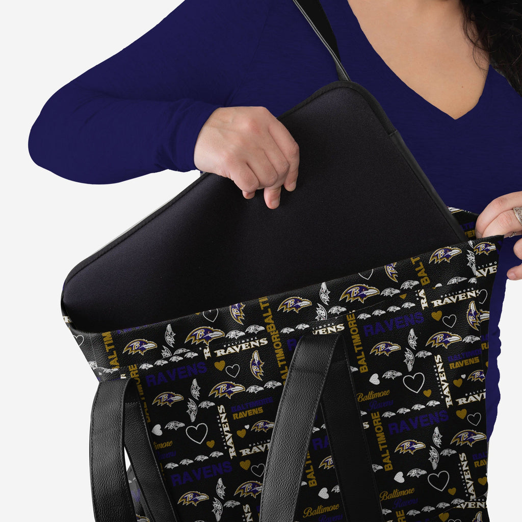 Baltimore Ravens Logo Love Tote Bag FOCO