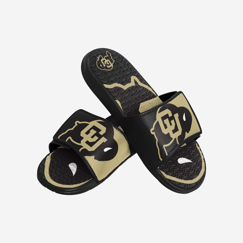 Colorado Buffaloes Colorblock Big Logo Gel Slide FOCO
