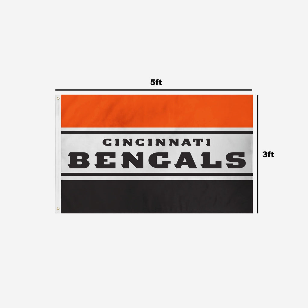 Cincinnati Bengals Horizontal Flag FOCO