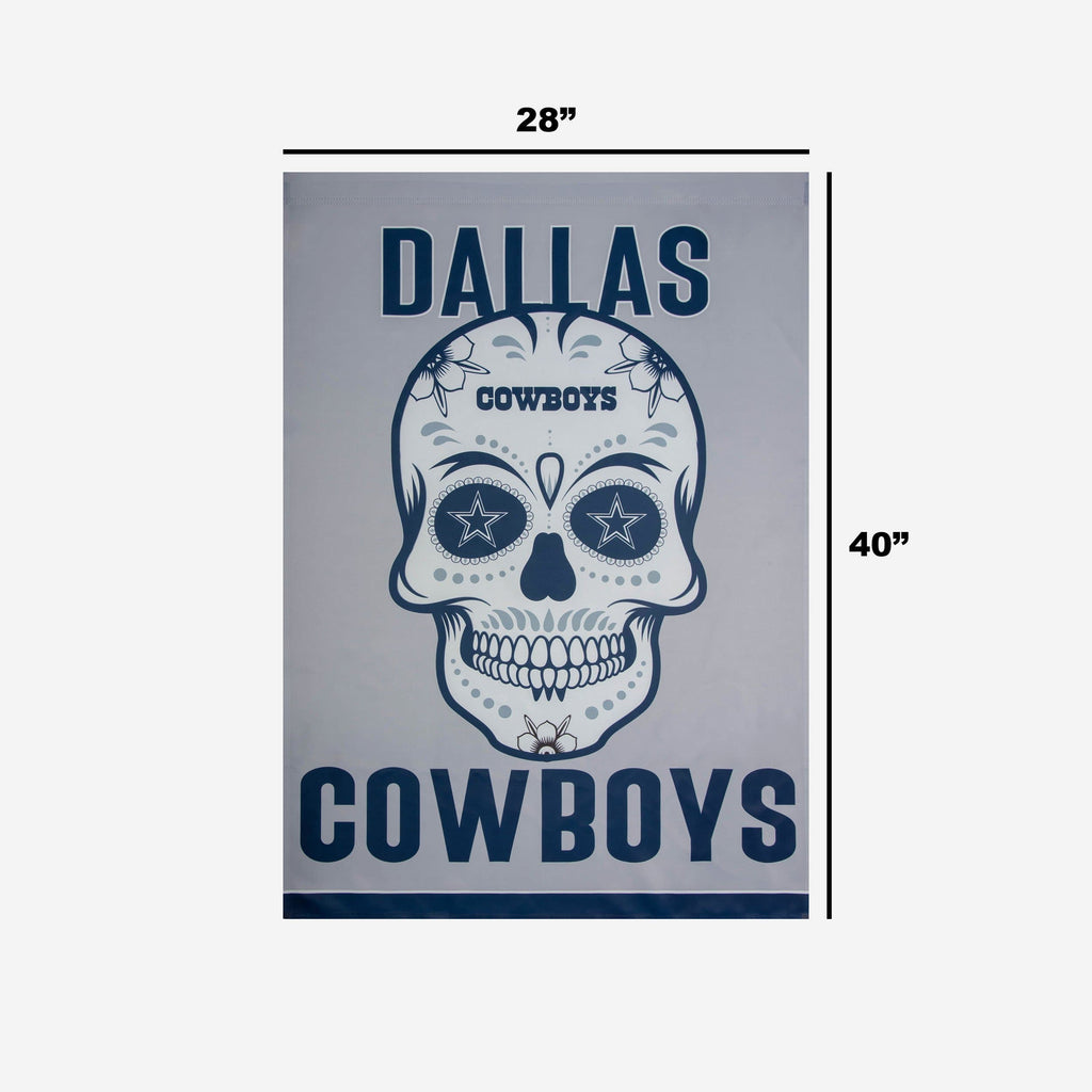 Dallas Cowboys Day Of The Dead Vertical Flag FOCO