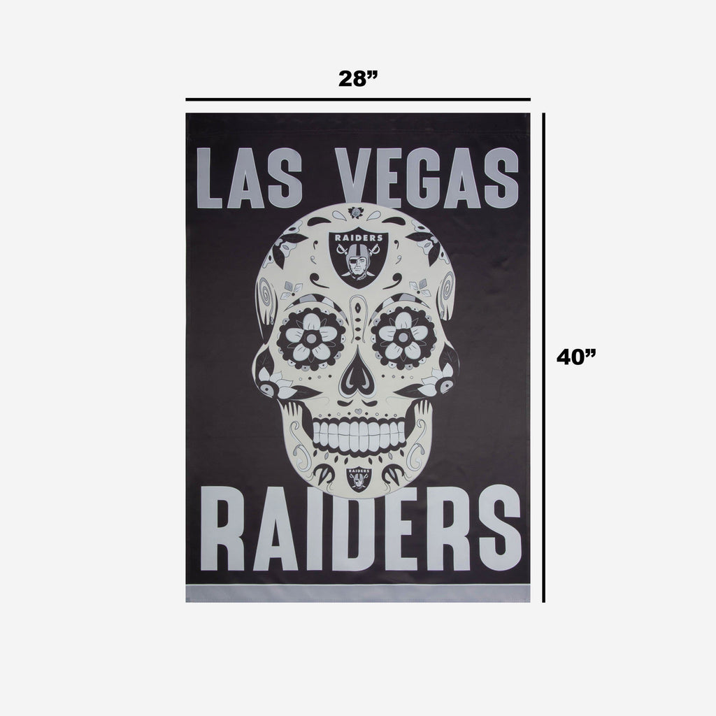 Las Vegas Raiders Day Of The Dead Vertical Flag FOCO