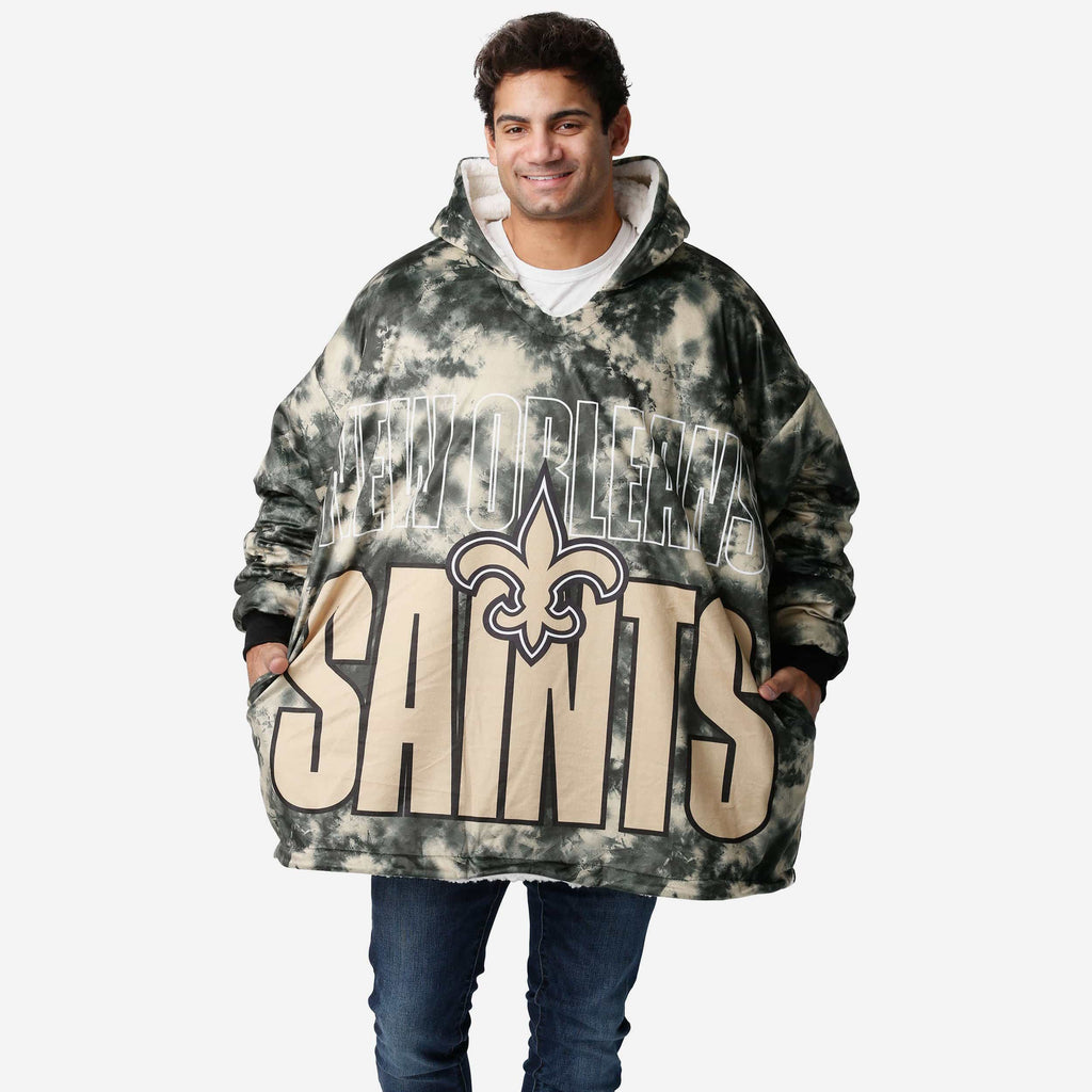 New Orleans Saints Bold Logo Camo Hoodeez FOCO