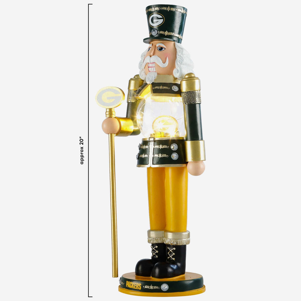 Green Bay Packers Light Up Nutcracker FOCO
