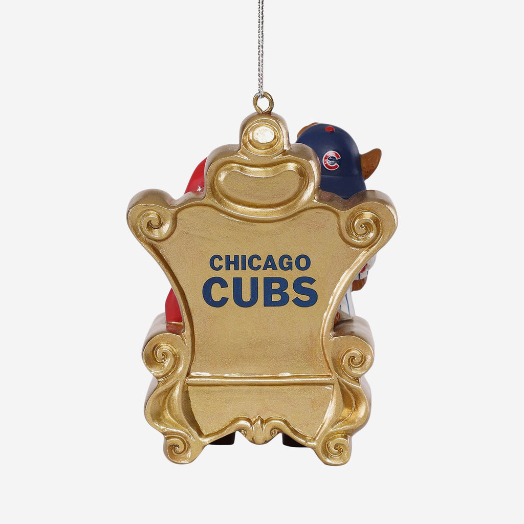 Clark Chicago Cubs Mascot On Santa's Lap Ornament FOCO