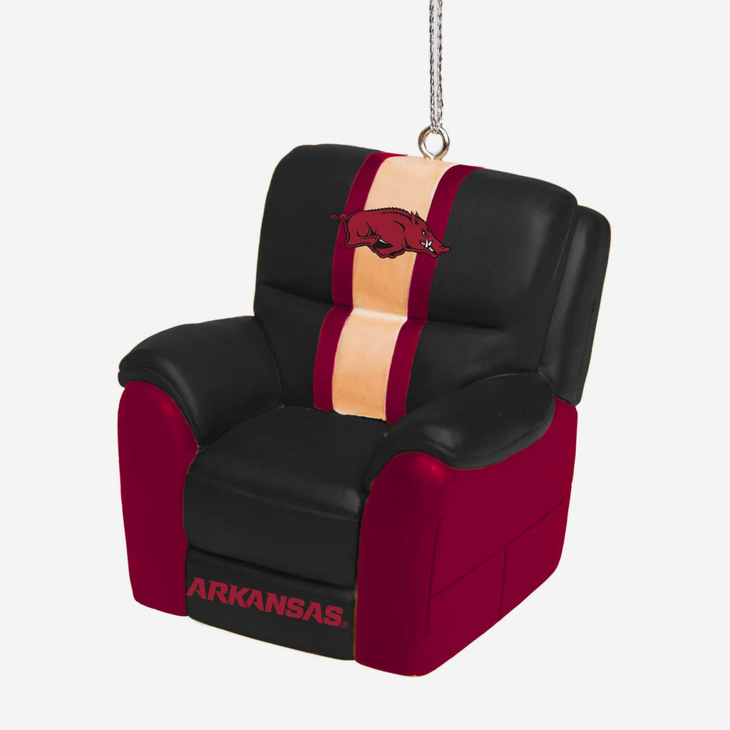 Arkansas Razorbacks Reclining Chair Ornament FOCO
