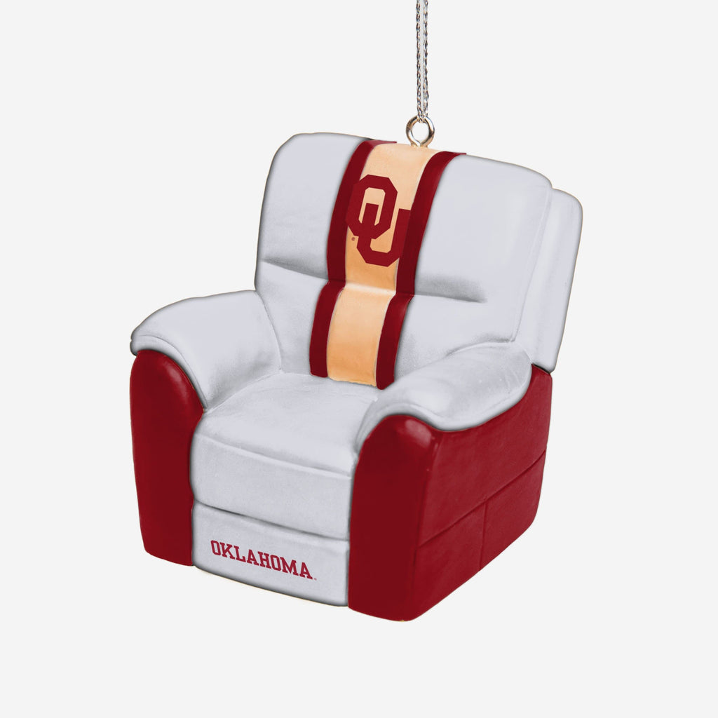 Oklahoma Sooners Reclining Chair Ornament FOCO