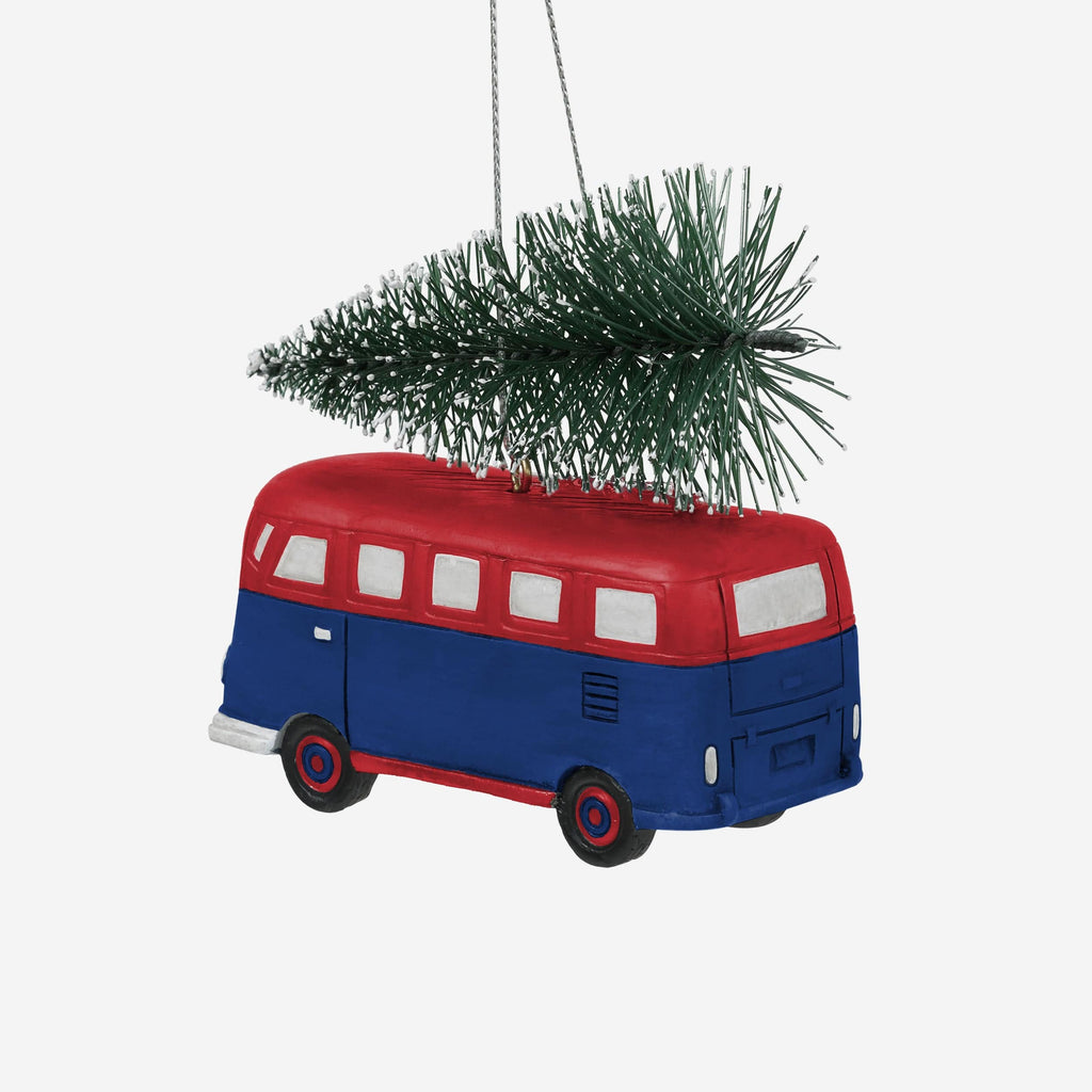Buffalo Bills Retro Bus With Tree Ornament FOCO