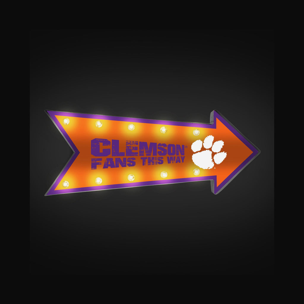 Clemson Tigers Arrow Marquee Sign FOCO