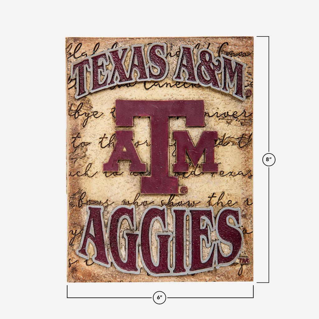 Texas A&M Aggies Team Logo Wall Plaque FOCO