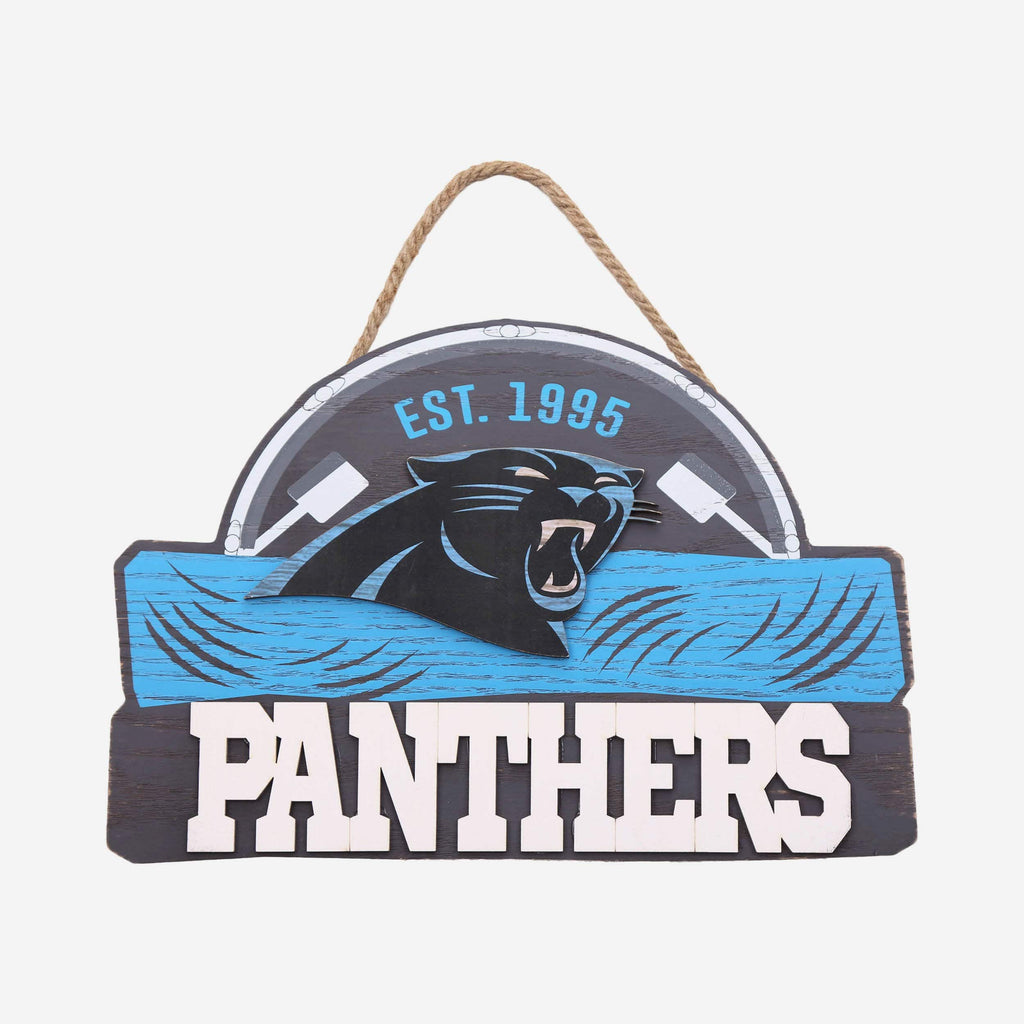 Carolina Panthers Wooden Die Cut Sign FOCO
