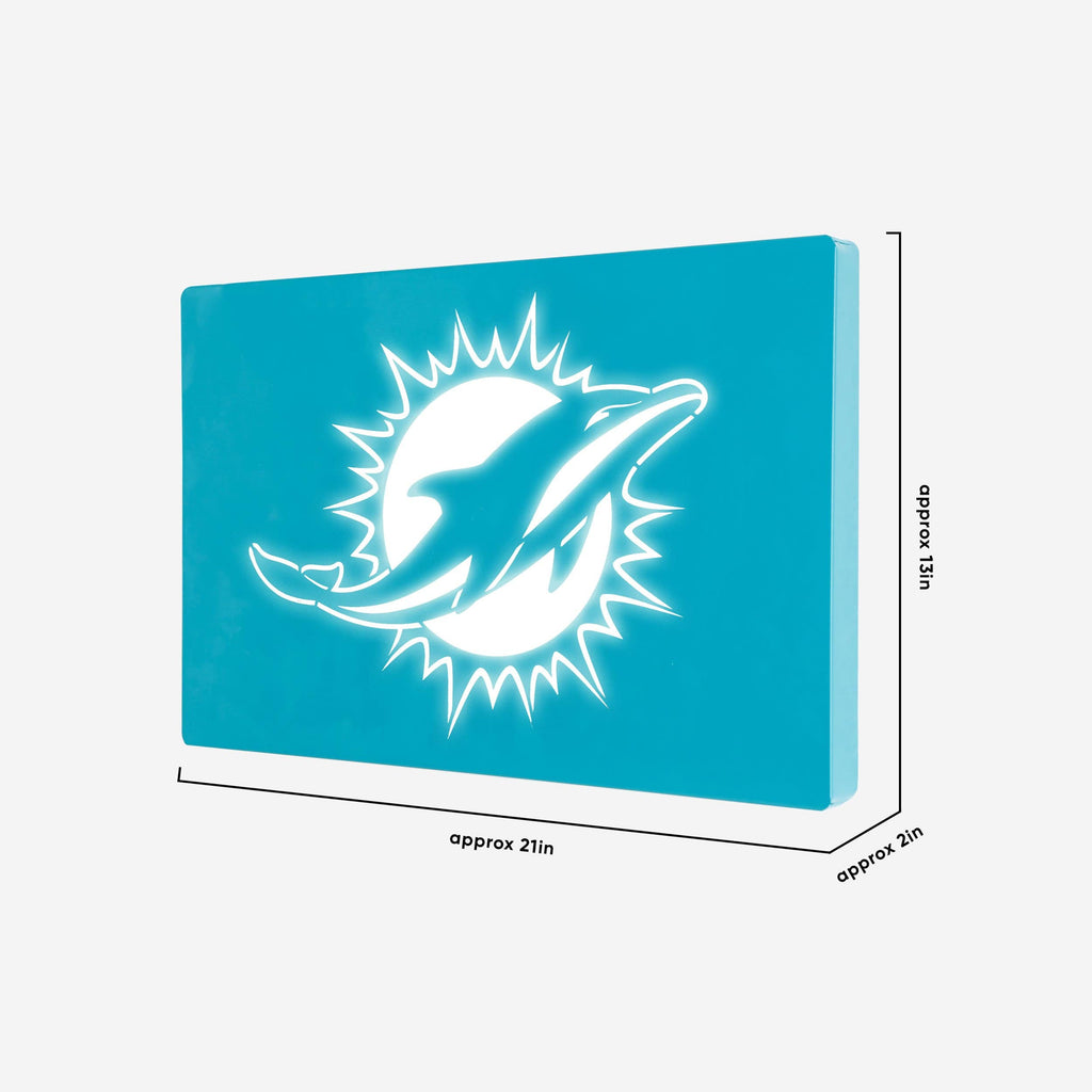 Miami Dolphins Metal Light Up Logo Sign FOCO