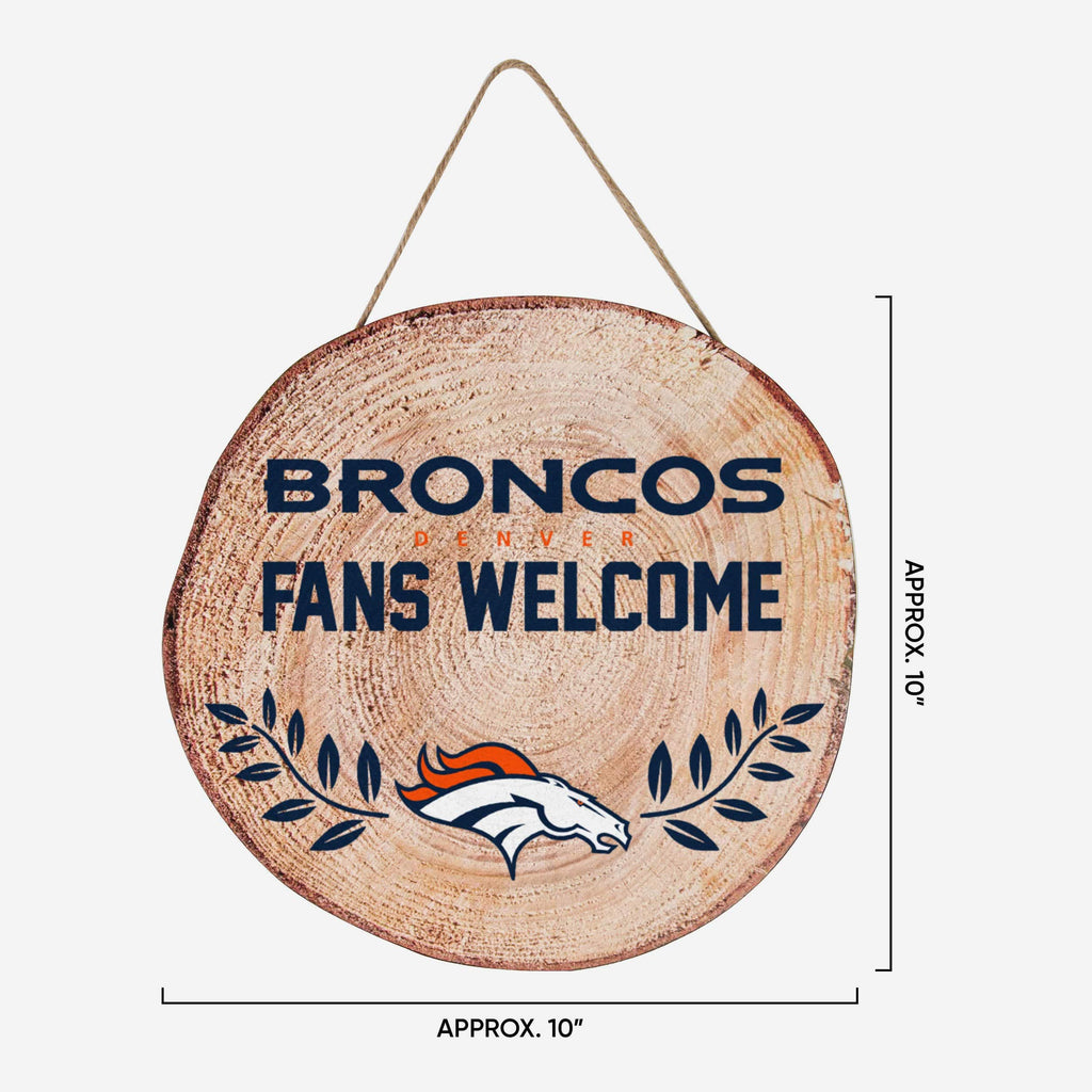 Denver Broncos Wood Stump Sign FOCO