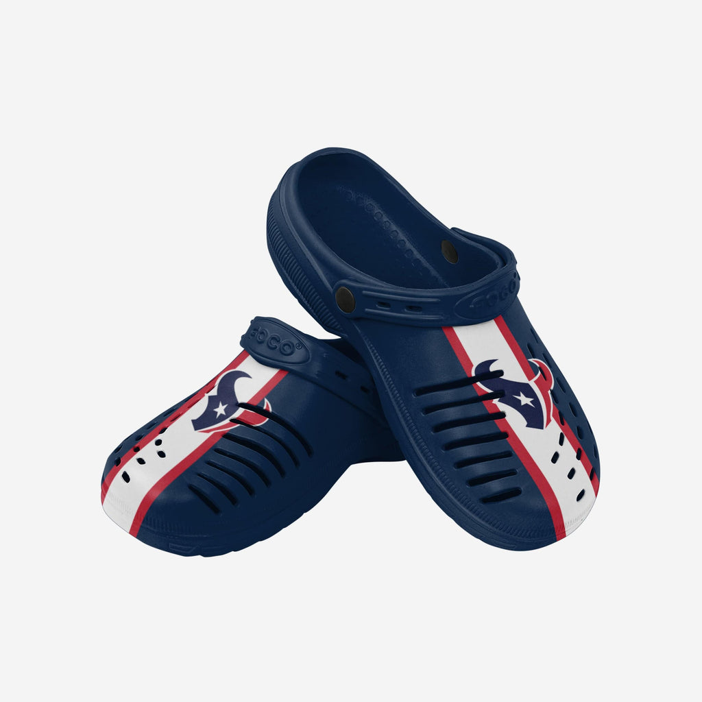 Houston Texans Team Stripe Clog With Strap FOCO