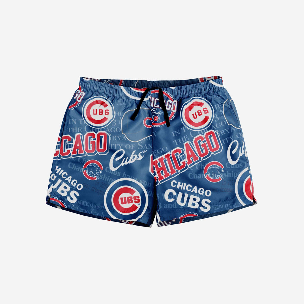 Chicago Cubs Logo Rush Swimming Trunks FOCO