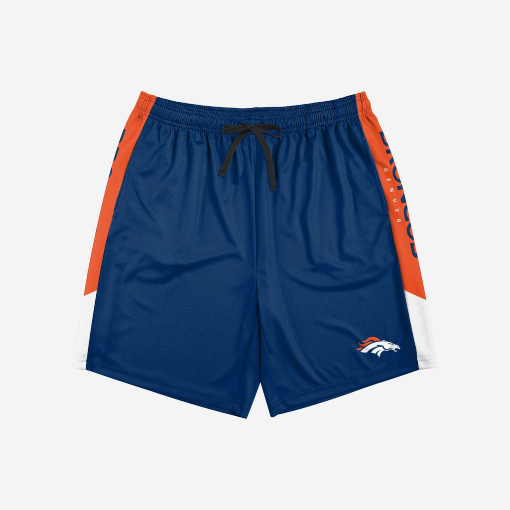 Denver Broncos Side Stripe Training Shorts FOCO