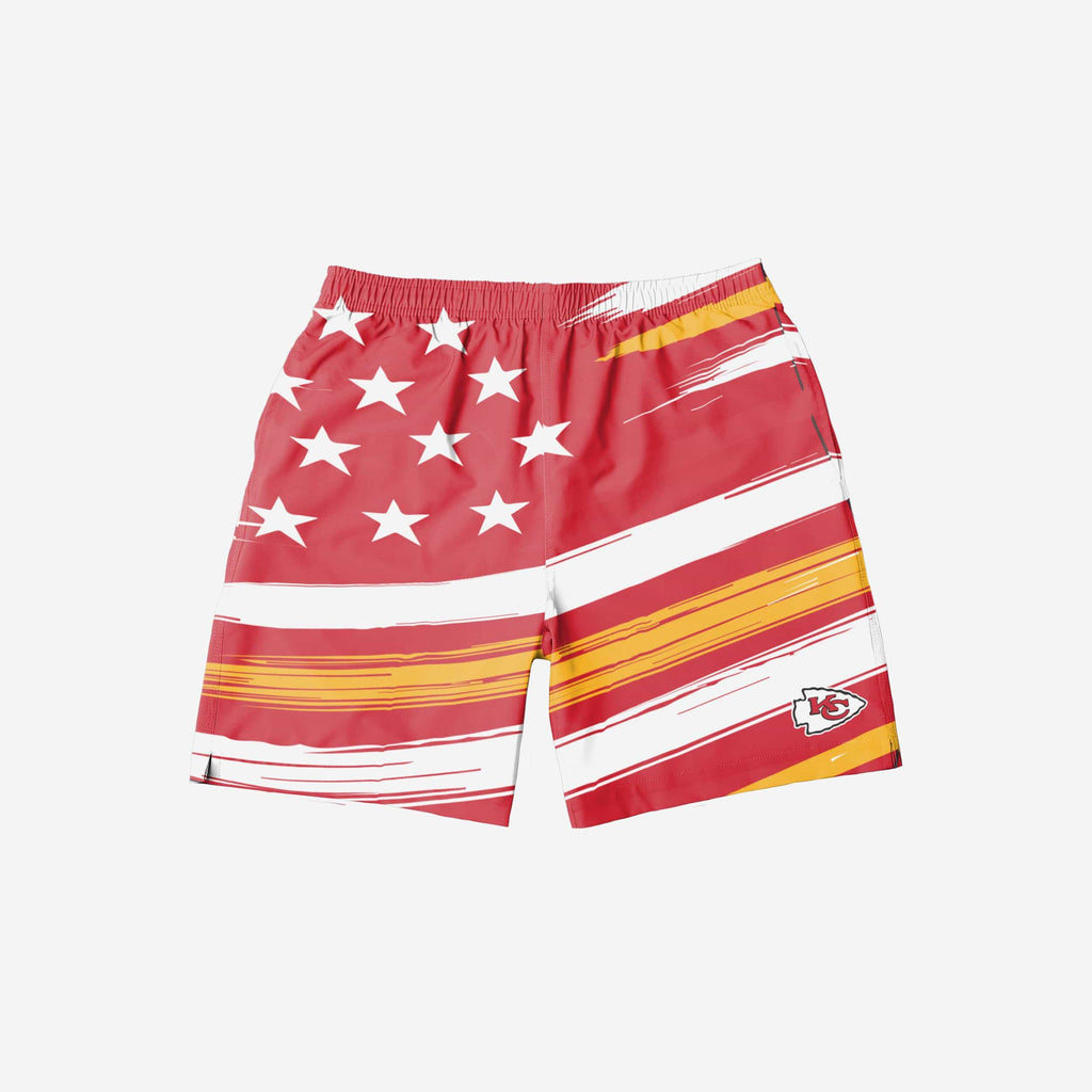 Kansas City Chiefs Americana Swimming Trunks FOCO