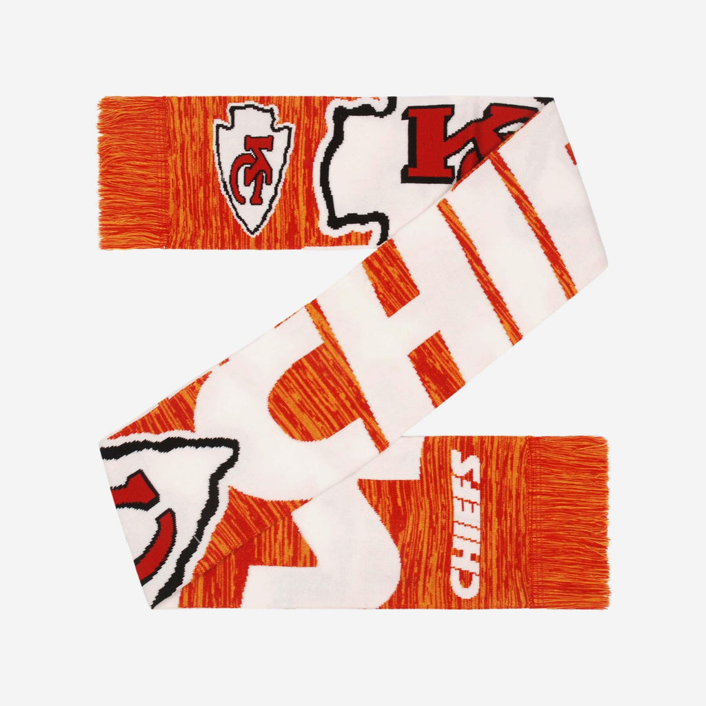 Kansas City Chiefs Wordmark Big Logo Colorblend Scarf FOCO
