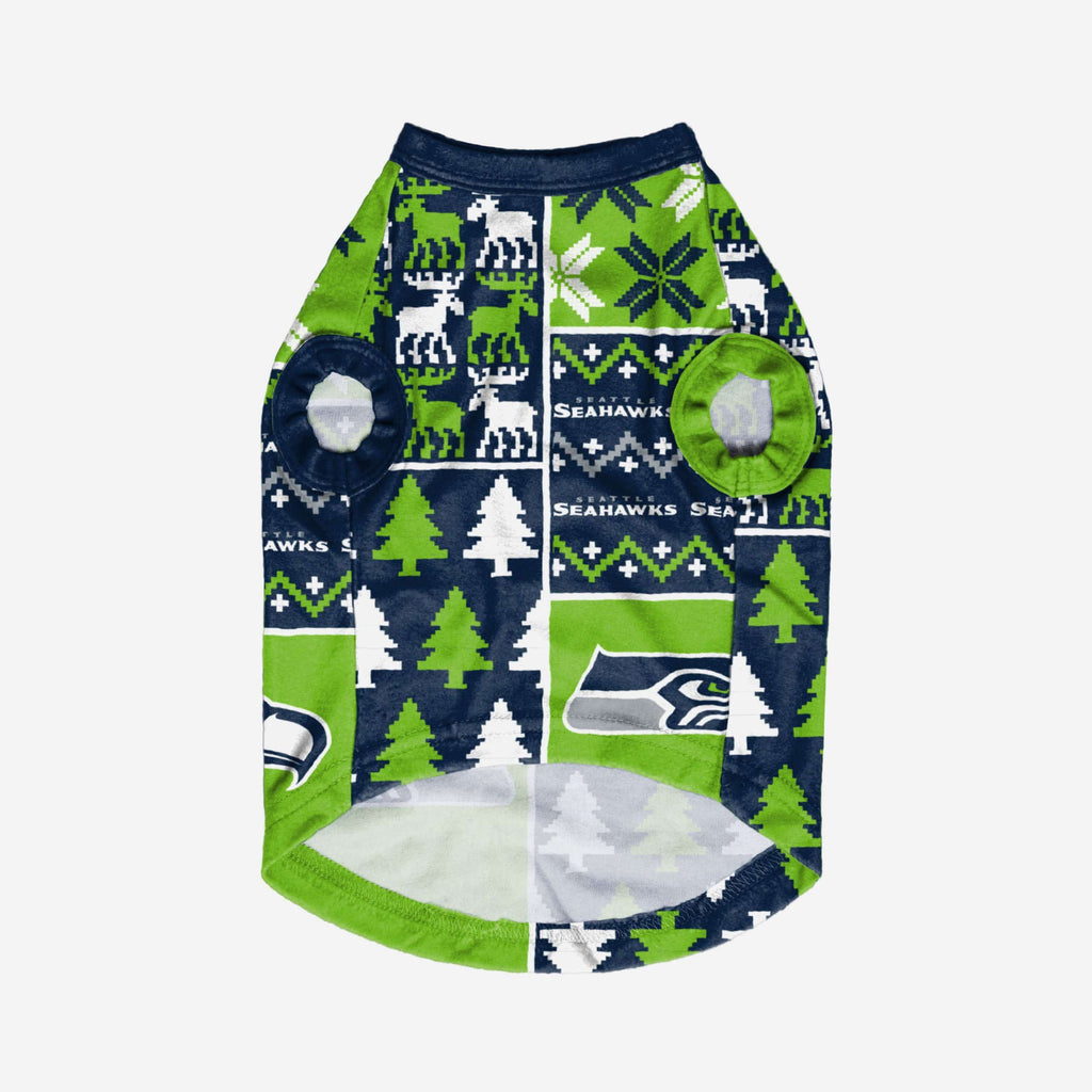 Seattle Seahawks Busy Block Dog Sweater FOCO